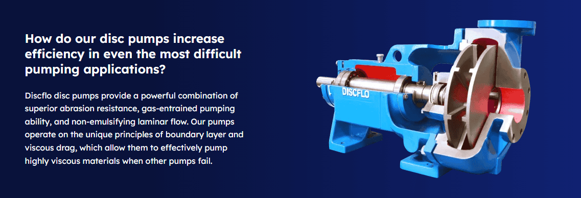 Discflo Pumps - Velocity Pump and Controls